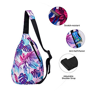 XEYOU Women's Sling Crossbody bag Casual Daypack Outdoor Travel Hiking Backpack for Cycling Walking Dog Hiking, Cactus Flower