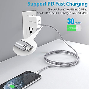 USB C to Lightning Cable, Type C to Lightning Cable 6FT, ADPROTECH [Apple MFi Certified] Fast Charging Cable Compatible with iPhone 14/13/12/11/Pro/Pro Max/X/XS/XR/XS Max/8/8P, Supports Power Delivery