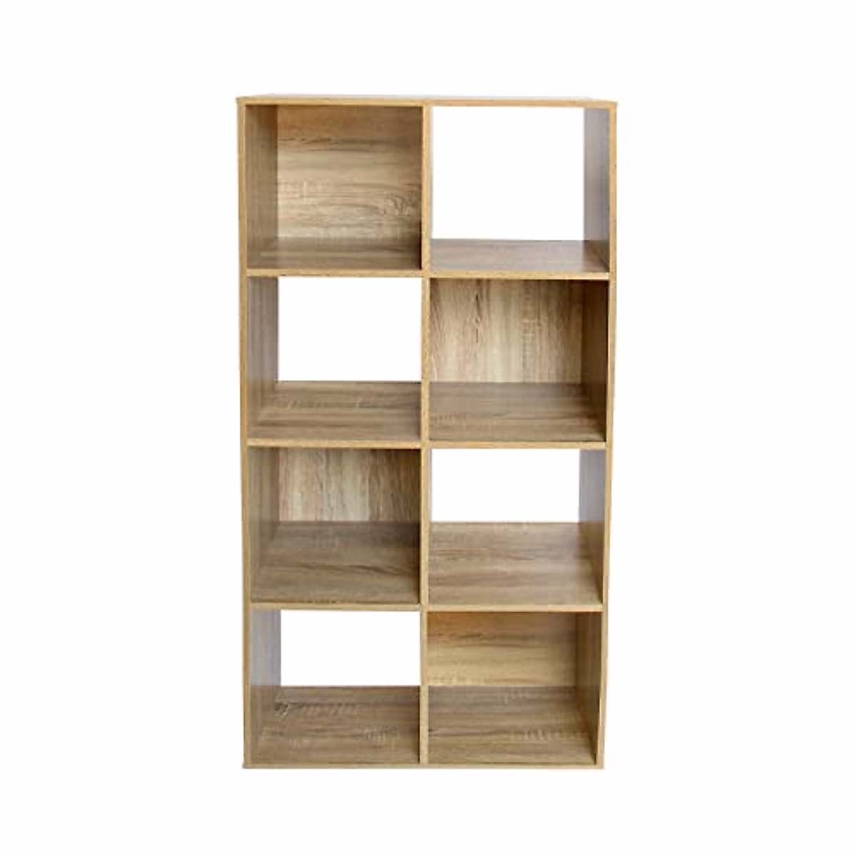 PACHIRA E-Commerce 8 Cube Storage Bookshelf, Unit Shelf, Wooden Closet Cabinet, Organizer Rack in Study, Oak