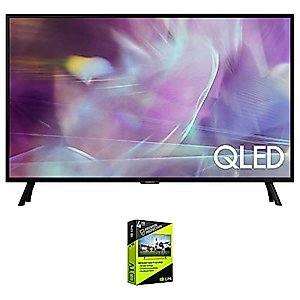 SAMSUNG QN32Q60AA 32 Inch QLED HDR 4K UHD Smart TV Bundle with Premium 4 YR CPS Enhanced Protection Pack