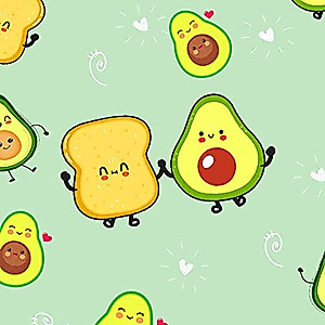 Oversized Wearable Blanket for Women Men, Soft Fleece Hooded Blanket Sweatshirt with Pockets, Avocado Breakfast Comfy Warm Hooded Blanket