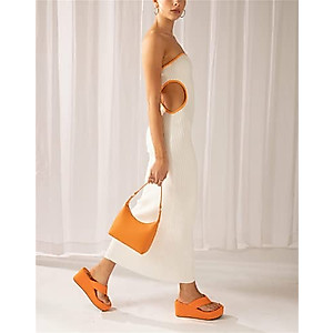 Yuemengxuan Women Sexy Backless Lace up Maxi Dress Elegant Spaghetti Strap Hollow Out Long Dress Party Streetwear (Beige #05M, S)