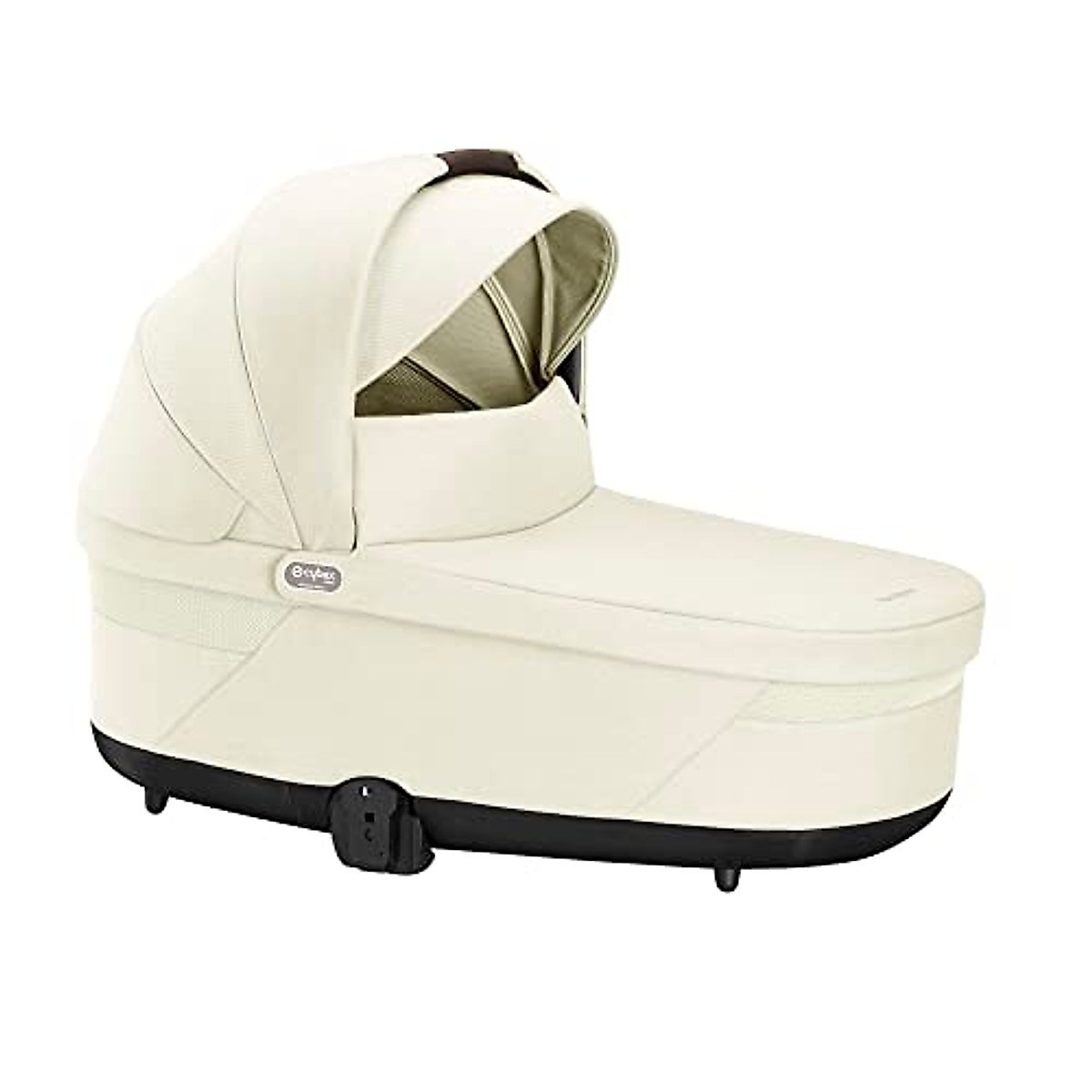 Cybex Balios Cot S Lux Baby Bassinet - Integrated Easy-Carry Handle, Sun Canopy & Spacious, Cozy Interior, Compatible with Cybex Balios S Lux Stroller, Seashell Beige