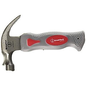 GreatNeck 79001 Mini Claw Hammer 8 Oz, Mini Hammer for At-Home Repairs, Tack Hammer, Small Hammer for Picture Hanging, Crafts, and More