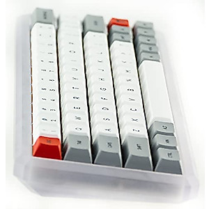 Clack Polycarbonate Mechanical Keyboard - Cherry MX Reds - Hot swappable - GK64