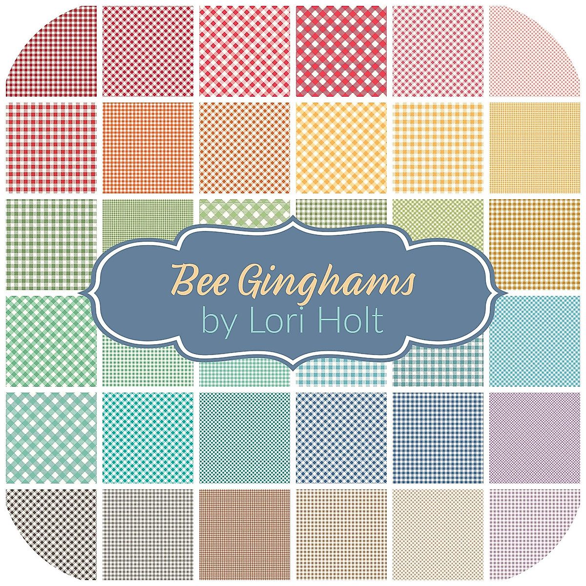 Bee Ginghams Scrap Bag (Approx 2 Yards) by Lori Holt for Riley Blake 2 Yards DIY Quilt Fabric