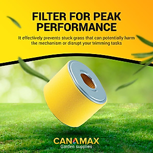 Canamax GX390 GX340 Air Filter Replacement Part - Pack of 4 - Compatible with Honda GX 340 GX 390 11HP 13HP Engine - Replaces 17210-ZE3-505 17210-ZE3-010 Air Filter