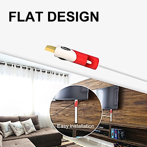 Tainston Flat High Speed HDMI Cable (50 Feet) Support 4K 2160P,3D,1080P,Audio Return Channel