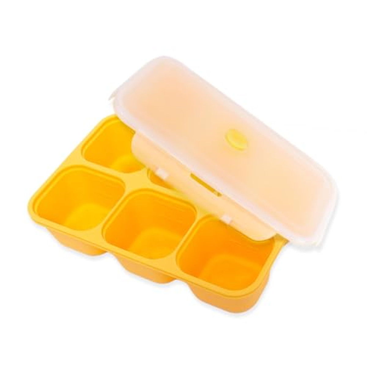 1 Cup SILICONE FREEZER MOLDS with lids, SILICONE STORAGE CONTAINERS, SILICONE MOLDS for Food, Soup Sauce Meal Prep, (BPA Free)