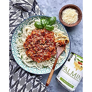 Palmini Linguine Pasta | Low-Carb, Low-Calorie Hearts of Palm Pasta | Keto, Gluten Free, Vegan, Non-GMO | As seen on Shark Tank | (14 Ounce - Pack of 6)