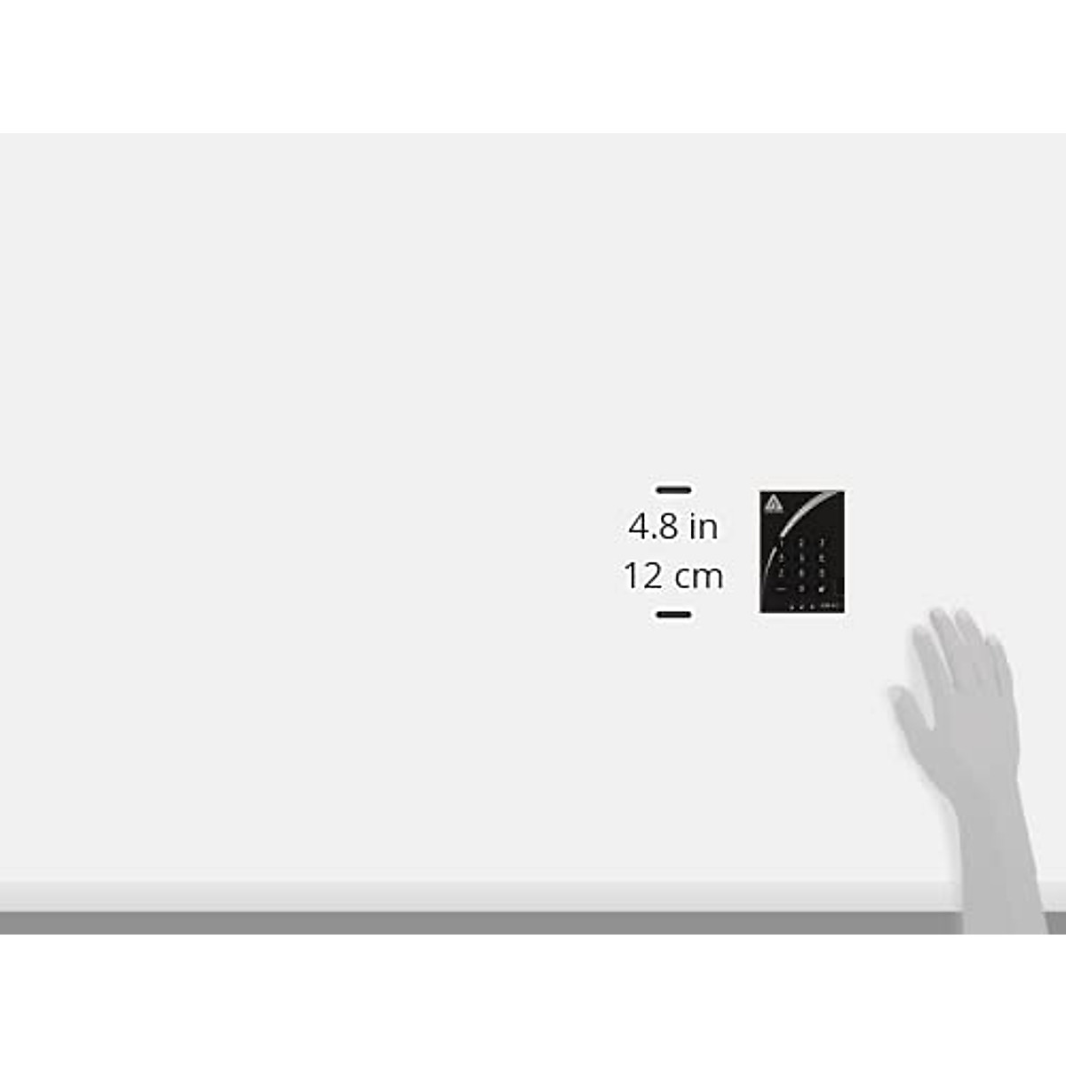 Apricorn 2TB Aegis Padlock USB 3.0 256-Bit AES XTS Hardware Encrypted Portable External Hard Drive (A25-3PL256-2000)