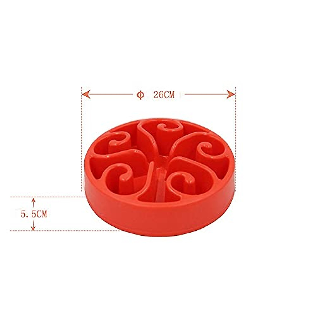 FUUIE Bowls for Food and Water Eat Slow Dog Bowl Slow Feeder Bath Pet Supplies Pet Accessories Dog Slow Feeder Bowl for Cat Pets Slow Feeder Dog Bowl (Color : Lake Blue)