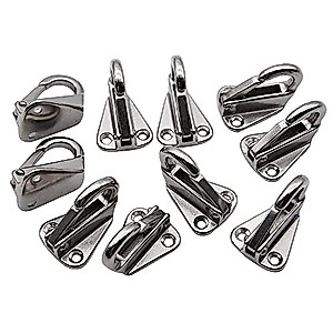 Spring Snap Attach Rope Hook, Stainless Steel 316 Fender Spring Hook Fending Hook Marine Clothes Boat Hardware Accessories (2)