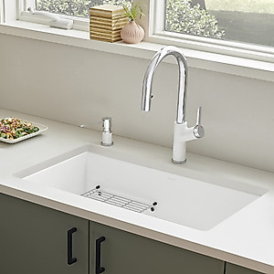 BETTAA HOME Blanco 442533 Precis Single Bowl-White 30" Kitchen Sink