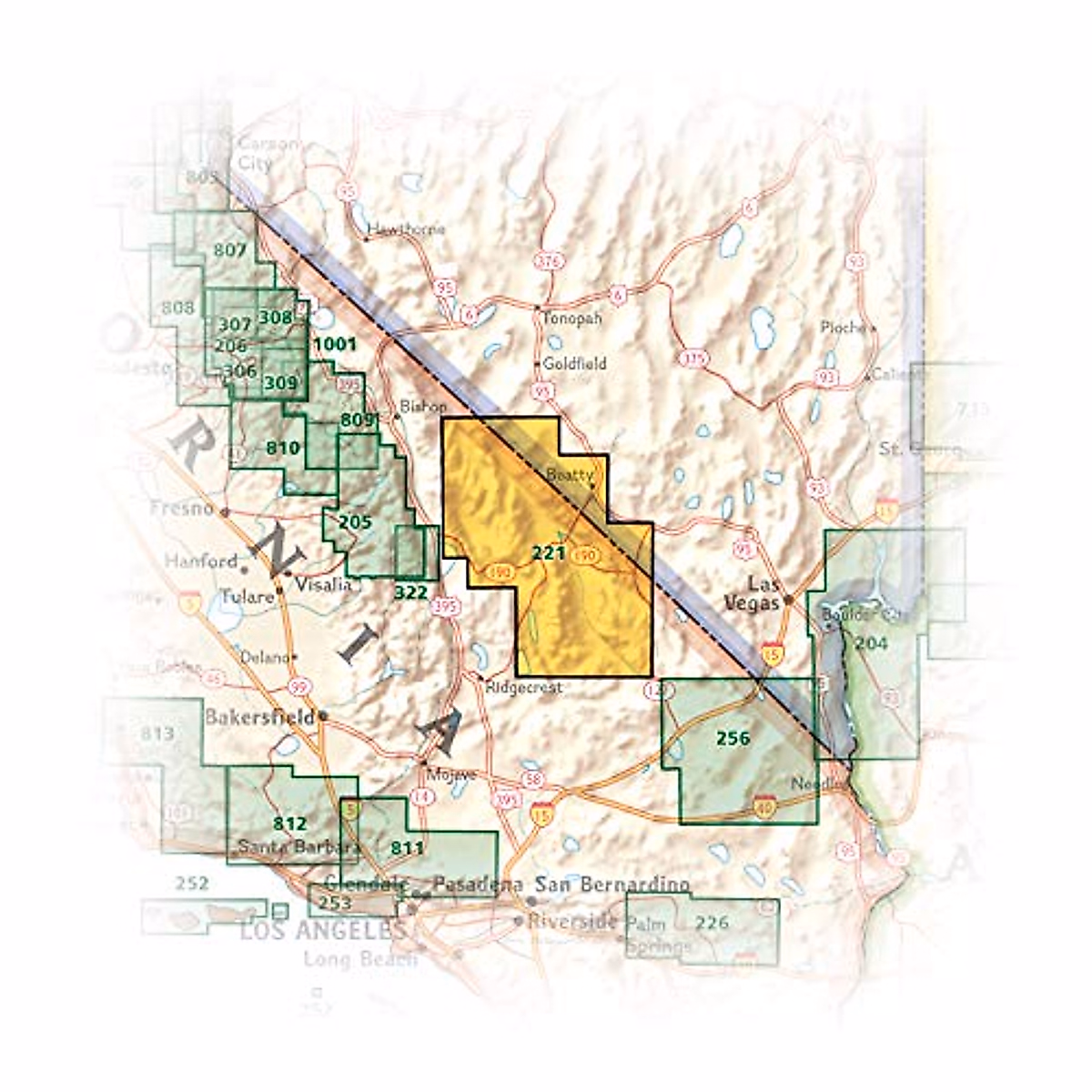 Death Valley National Park Map (National Geographic Trails Illustrated Map, 221)