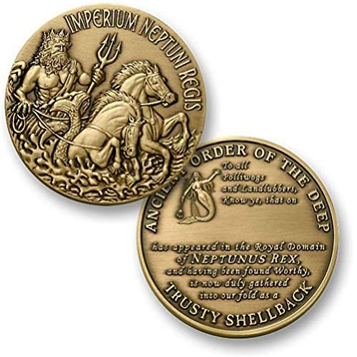 U.S. Navy Trusty Shellback Challenge Coin