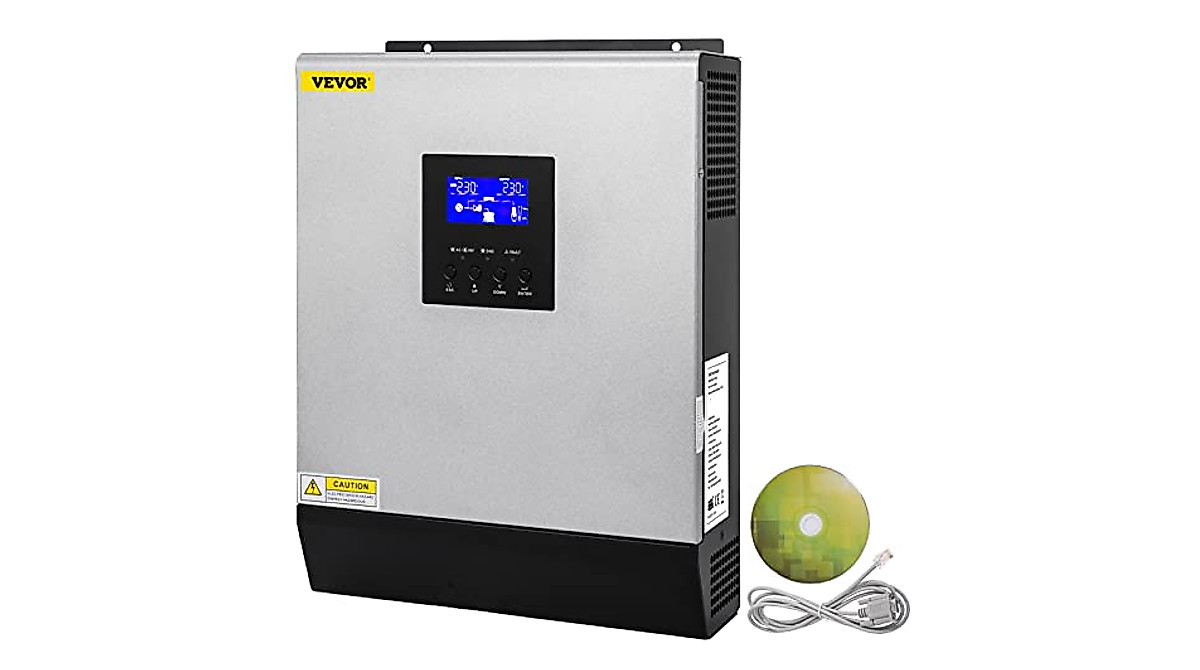 VEVOR 3KVA Hybrid Solar Inverter - Off-Grid Pure Sine Wave Power Solution