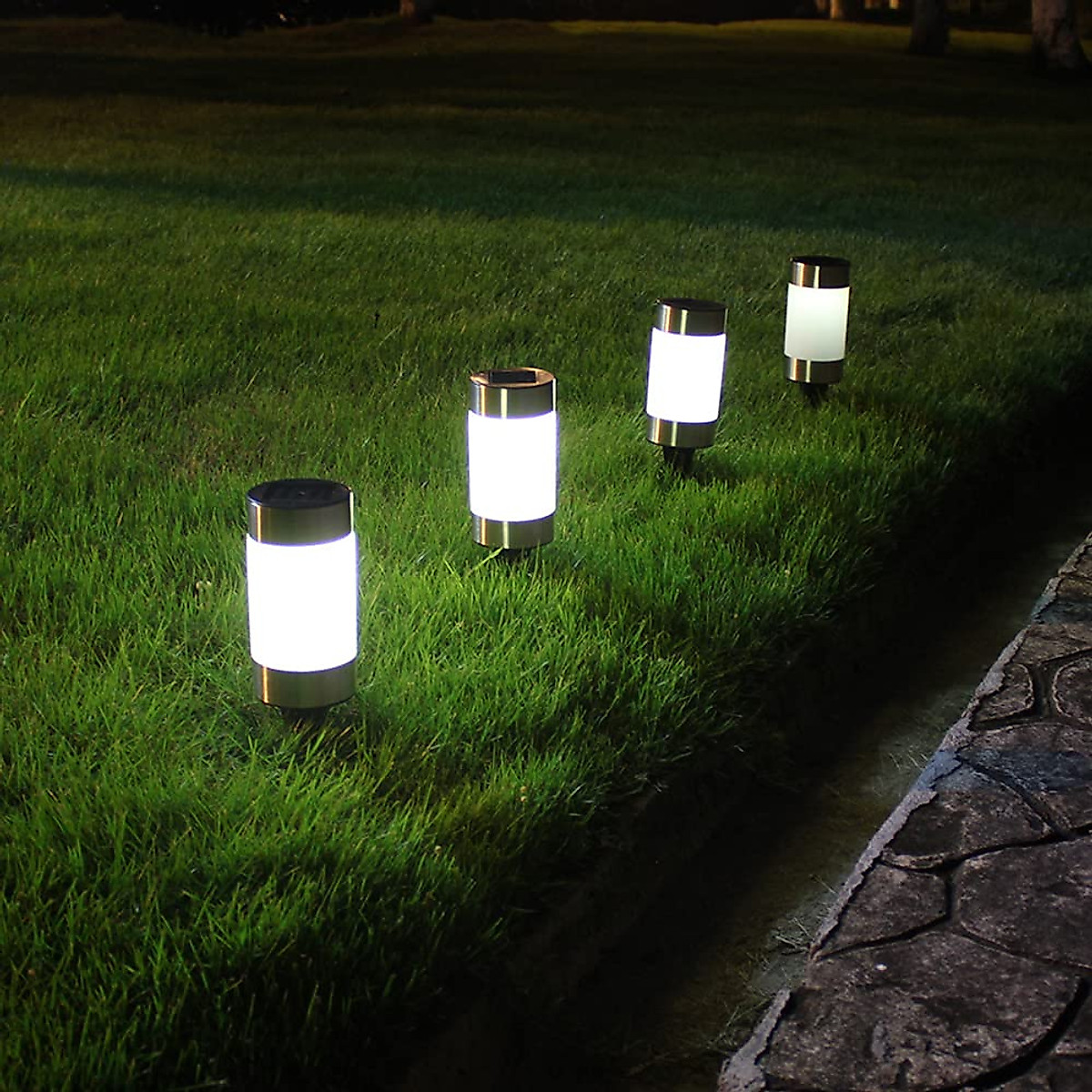 ZHUANYIYI 6pcs, Outdoor Solar Lights, Small Creative Gardens Plug Lawn Landscape Lights, Home Garden Pavement Waterproof Decorative Lights