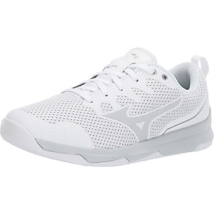 Mizuno Women's TC-02 Cross Training Shoe, Cross Training Sneakers for all forms of Exercise, White-Silver, 6 B US
