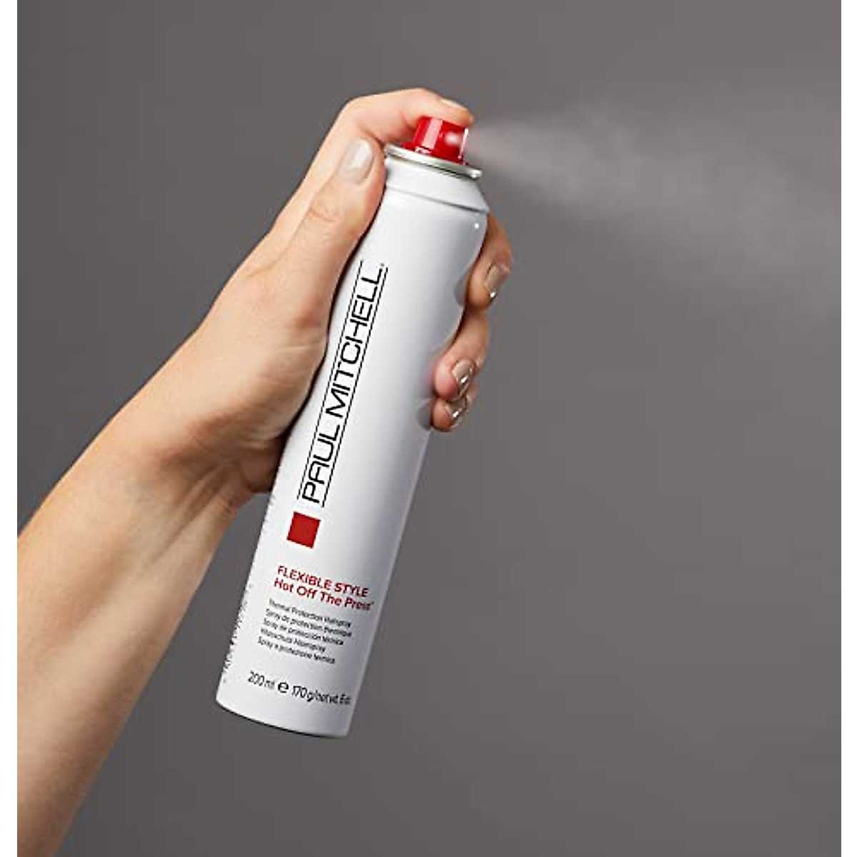 Paul Mitchell Hot Off The Press Thermal Protection Hairspray, Perfect Prep + Finish For Heat Styling, For All Hair Types, 6 oz.