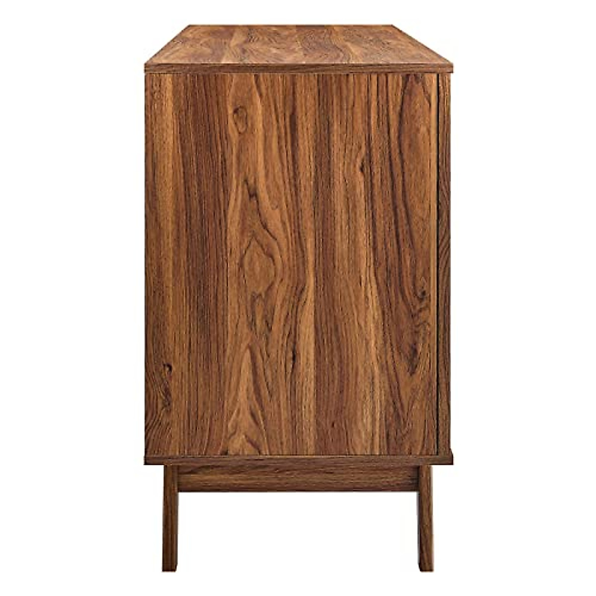 Modway Soma 59" Rattan High TV Stand Sideboard, Walnut