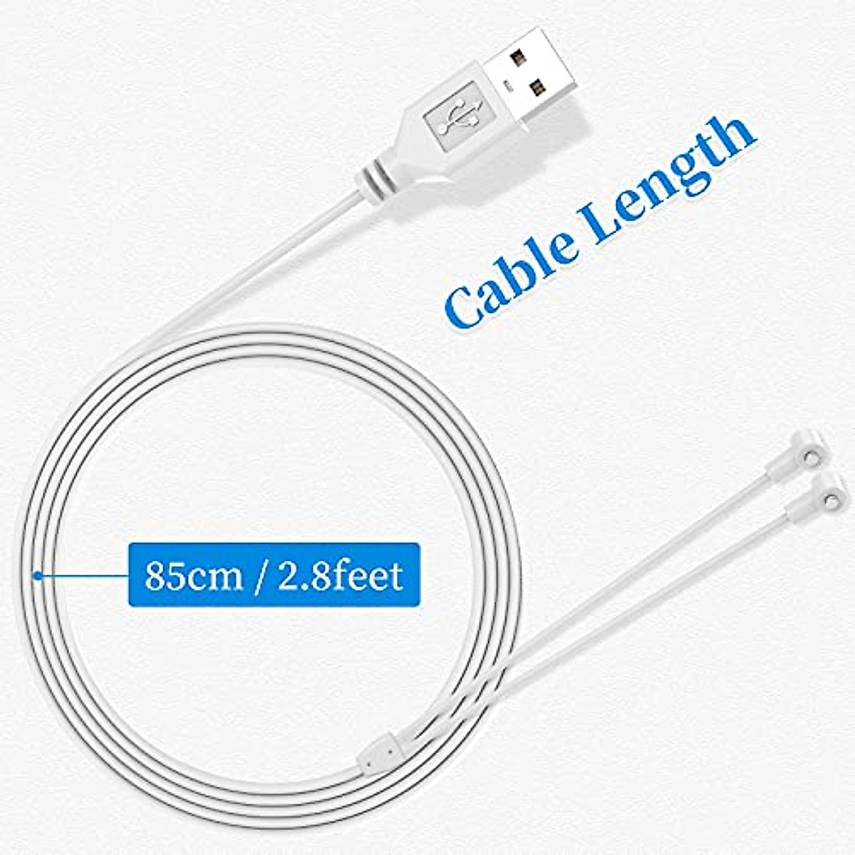 Fast Charging Magnetic Cable Cord Universal Charger for Massager, Compatible with Power Bank Phone Charger Adapter Computer, Suitable for Most Magnetic Massagers on The Market