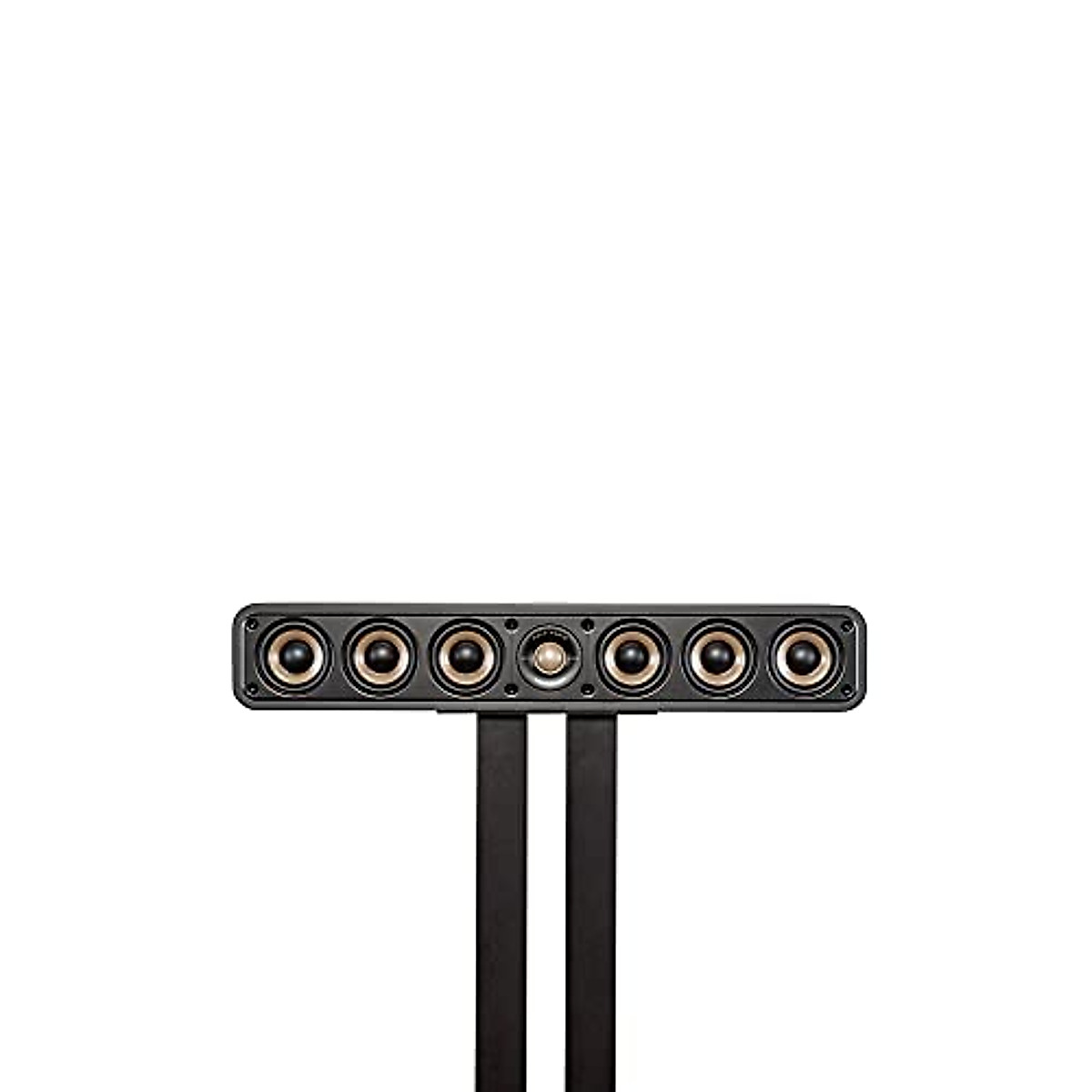 Polk Signature Elite ES35 Slim Center Channel Speaker - Hi-Res Audio Certified, Dolby Atmos & DTS:X Compatible, 1" Tweeter & (6) 3" Woofers, Dual Power Port for Effortless Bass, Stunning Black