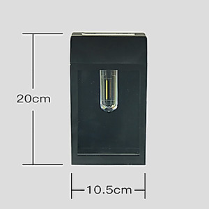 Lxcom Lighting Solar Wall Light Outdoor Solar Deck Lights Solar Powered LED Wall Light Lantern Waterproof Wall Sconce Decorative Solar Fence Lights for Home Garden Lawn, Warm White