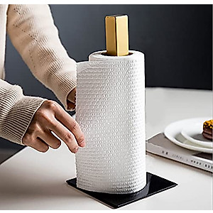 Heavy Standing Paper Towel Holder, Weighted Sturdy Holder for Paper Towel Rolls