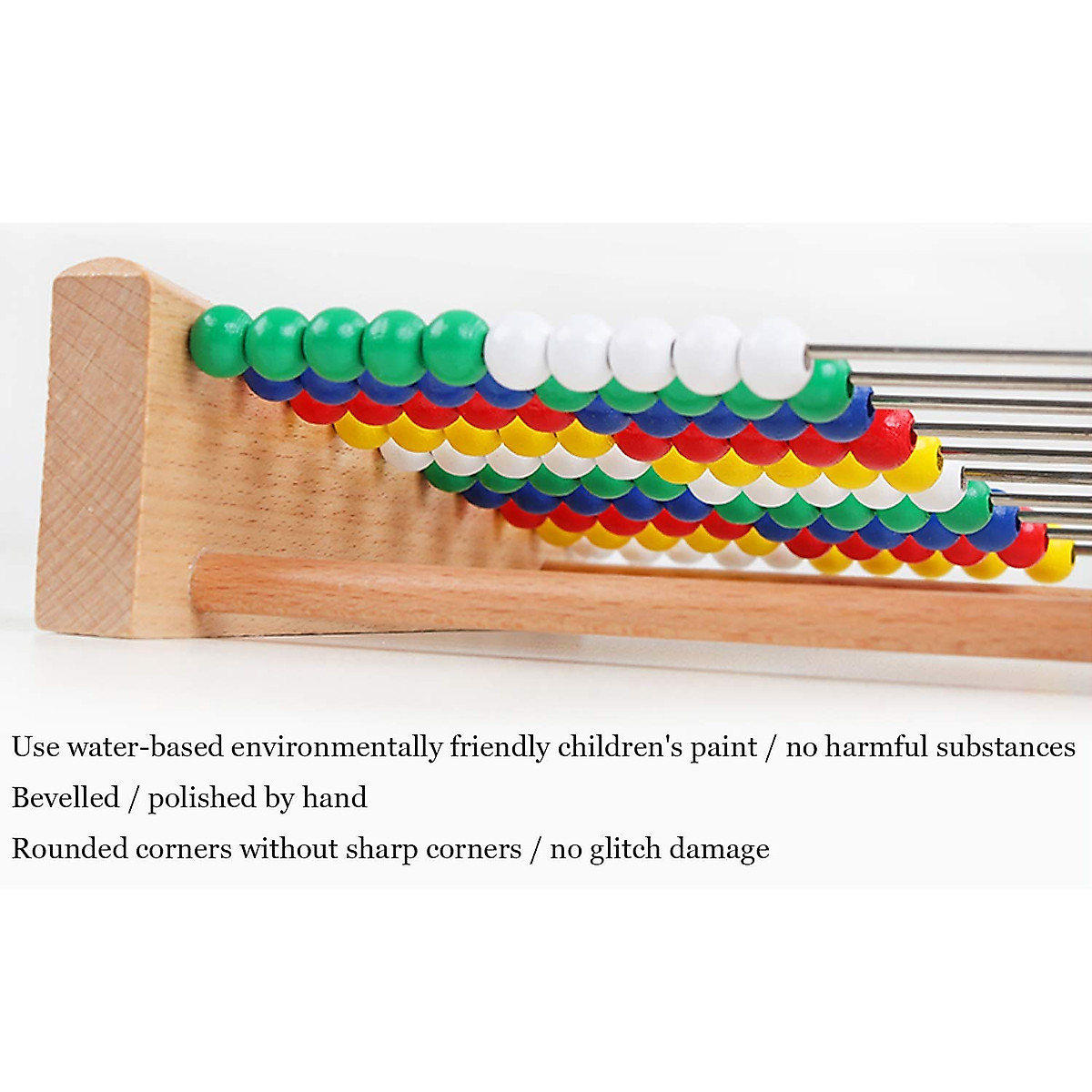 Artist Unknown Abacus for Kids Math Preschool Number Learning Classic Wooden Toy Developmental Toy Wooden Beads 8 Extension Activities Great Gift Toddler Girls and Boys