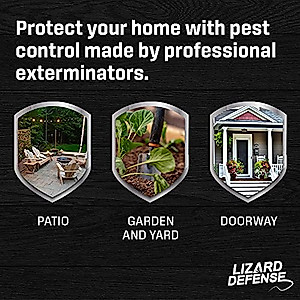 Exterminators Choice Lizard Defense Spray | 32 Ounce and 5 Glue Traps | Natural, Non-Toxic Lizard Repellent and Sticky Traps | Quick, Easy Pest Control | Safe Around Kids & Pets