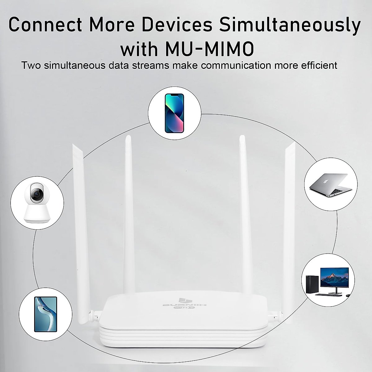 WiFi Dual Band Router,WiFi 6 Router,Wireless Router,Gigabit Router,AX1800 Wireless (Speed Up to 1.8 Gbps),4 High Gain Antennas,Long Range Coverage