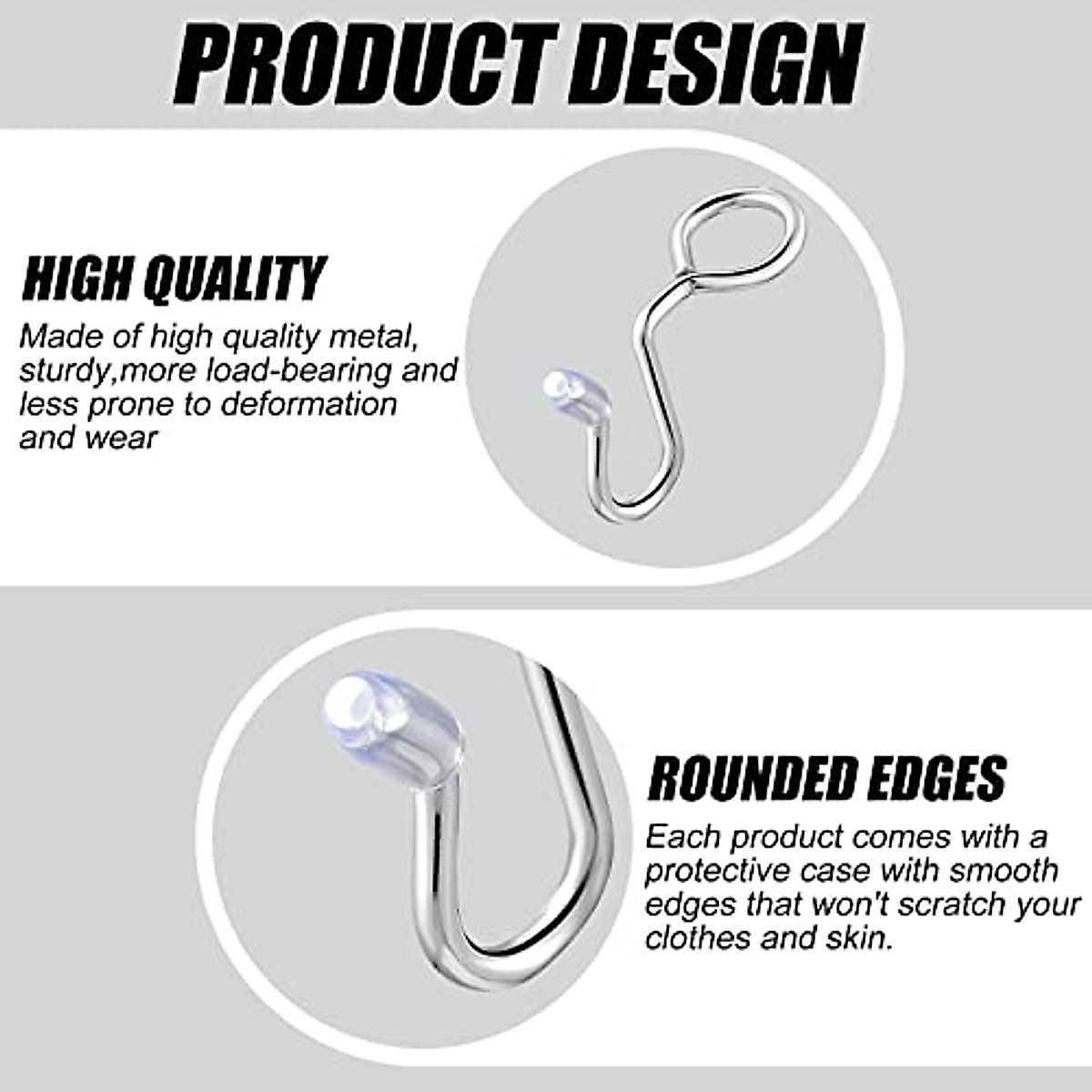 Clothes Hanger Connector Hooks Metal Hanger Extender Hooks Metal Outfit Hangers Extender Clips Silver Clothes Extender Hooks for Clothes Organizer Closet (100 Pcs)