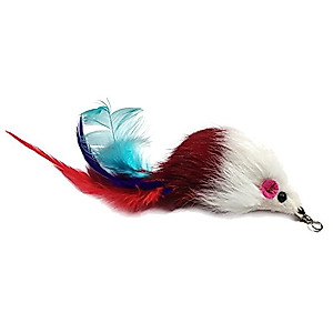 Pet Fit For Life 7 Piece - PLUS BONUS - Replacement Feathers and Soft Furry For Interactive Cat and Kitten Toy Wands