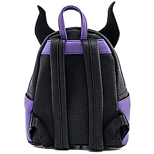 Loungefly Disney Maleficent Faux Leather Cosplay Womens Double Strap Shoulder Bag Purse