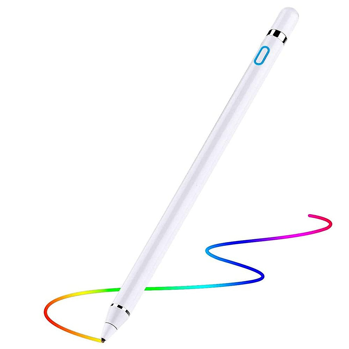 SLAUNT Stylus Pen for iOS Android Touch Screens Pencil Compatible with iPad/iPad Pro/Air/Mini/iPhone/Cellphone/Kindle/Apple Tablet Drawing Pencil (White)