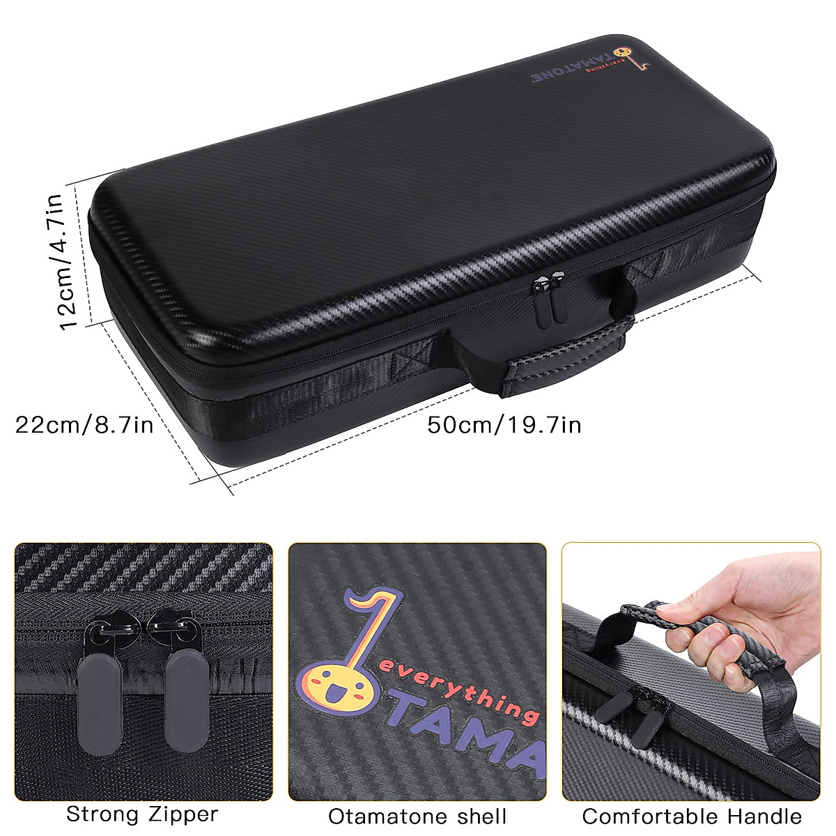 Protection Case With Extra Storage For Otamatone Deluxe and Techno | Lightweight and Waterproof Automatone Instrument Holder | Sturdy and Portable | Crafted by Experts | Designed in Sweden