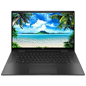 HP 2022 Envy x360 2-in-1 15.6" FHD Touch Screen Laptop, AMD Ryzen 5 5625U, 16GB RAM, 1TB SSD, AMD Radeon Graphics, FHD Camera, Amazon Alexa, Backlit Keyboard, Windows 11, Black, 32GB USB Card