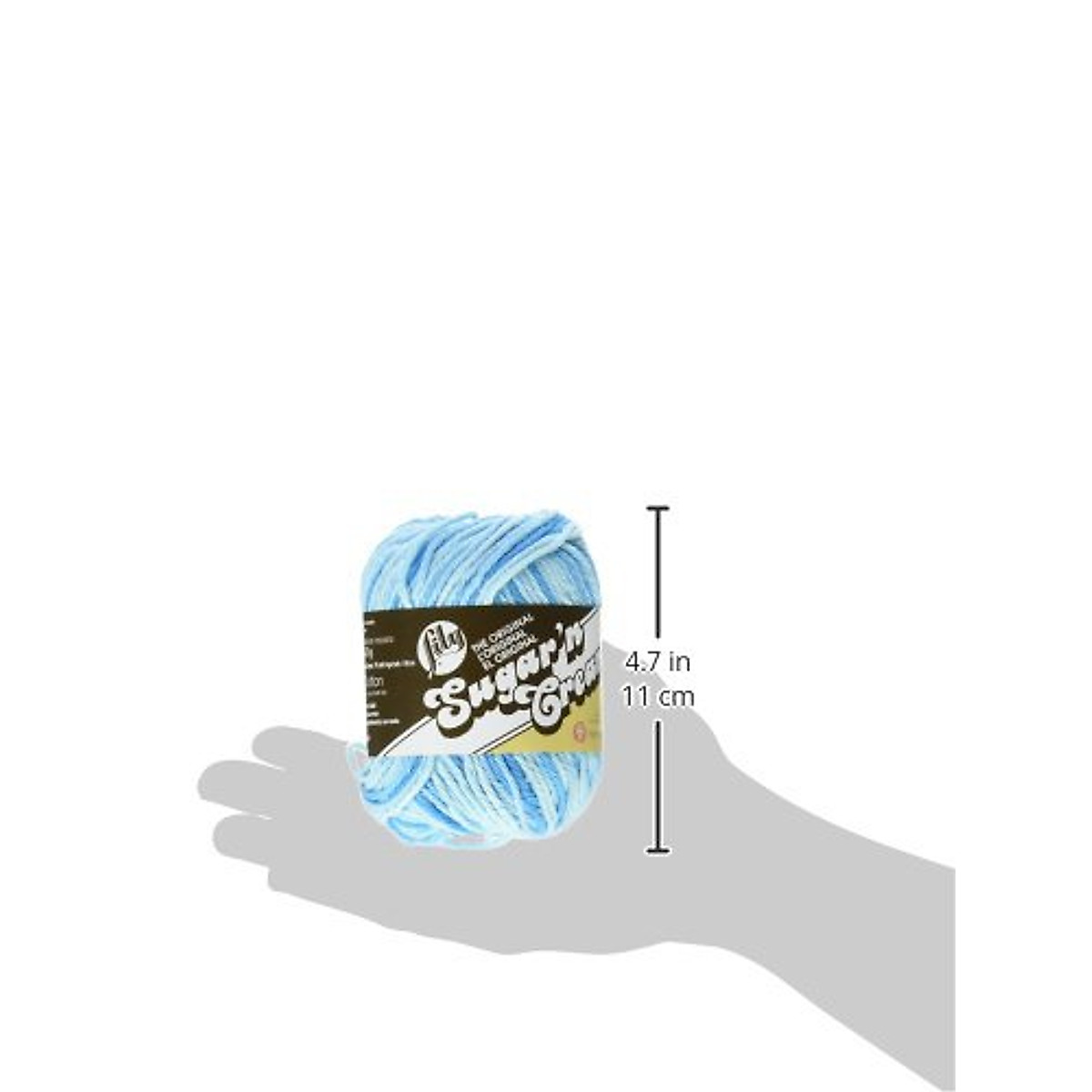 Lily Sugar 'N Cream The Original Ombre Yarn, 2oz, Gauge 4 Medium, 100% Cotton, Swimming Pool - Machine Wash & Dry