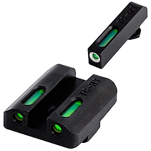 TruGlo TFK Fiber Optic and Tritium Handgun Laser Sight Accessories Set with Front Focus Lock for Glock 17/17L, 19, 22, 23, 24 Models and More