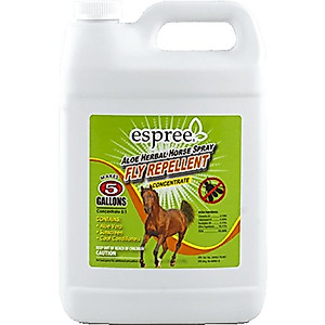 Espree Aloe Herbal Horse Spray | Fly Repellent with Aloe, Sunscreen, and Coat Conditioners | Promotes a Healthy Coat and Protection from the Sun | 1 Gallon Concentrate