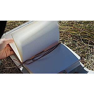 VALERY Wrting Journal for Women and Men | 185 Lined Fountain Pen Friendly Paper | Refillable B6 Vegan Leather Bound Travel Notebook | Daily Use Gifts for Vegatarians Teachers (Forest Green)