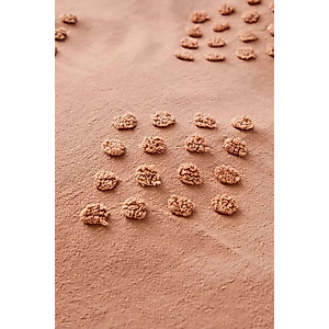 HANDICRAFT HANDLOOM Burn Orange Boho Duvet Cover Twin Size-68"x90" Tufted Duvet Cover for All Seasons Bedding with Pillow Cover Set 100% Washed Cotton 3 Pieces Tufted Embroidery for Home (D-3)