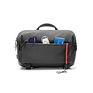 tomtoc Laptop Messenger Shoulder Bag for 13 inch iPad Pro/Air, 13 inch MacBook Pro/Air, Minimalist Chest Crossbody Bag, Water-resistant Everyday Carry Pack for Business, Travel, Work