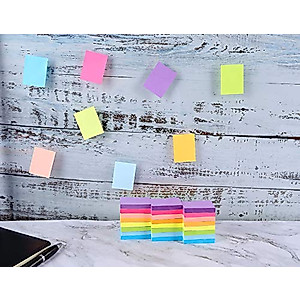 Sticky Notes 1.5x2 Inches, Bright Colors Self-Stick Pads, 24 Pack, 75 Sheets/Pad