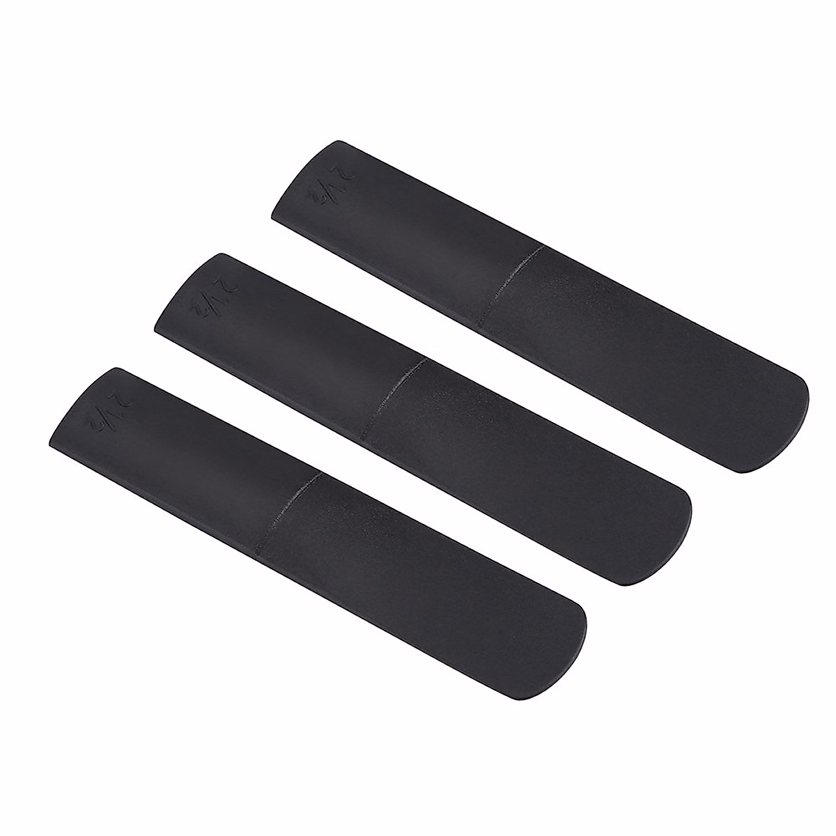 Alto Saxophone Reeds,Plastic Reeds For Alto Sax,3pcs Plastic Alto Saxophone Mouthpiece Reeds Strength 2.5 Repair Reed Accessory Black For Alto Sax Reed Synthetic