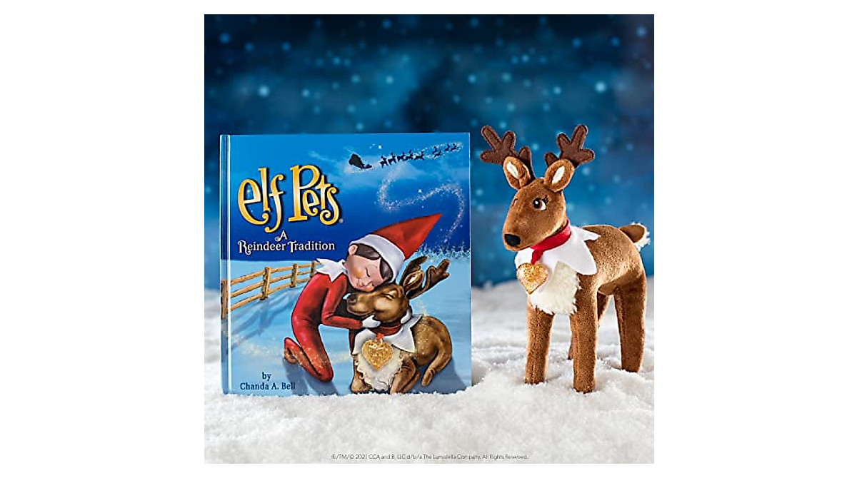 Elf Pets A Reindeer Tradition - Spread Christmas Cheer