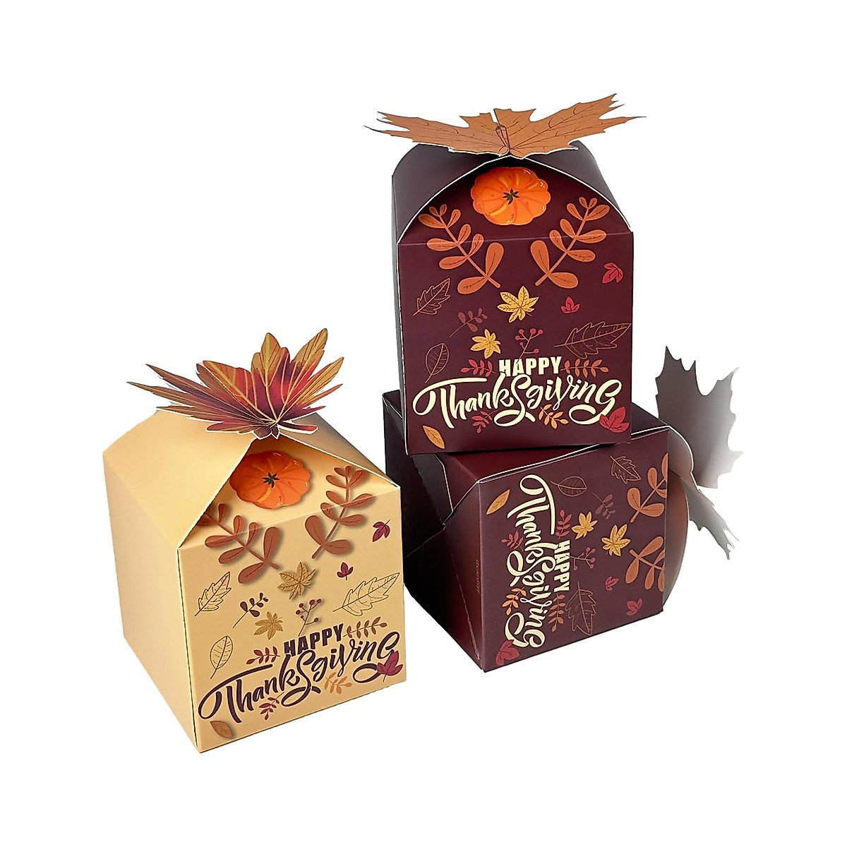 Gcardist Thanksgiving Cross Gift Boxes 28pcs 3.3x3.3x3.3 Inches Cookie Boxes for Festival Party,3D Square Gift Box for Gifts,Small Cardboard Box for cookie,chocolate,pudding, Widely Used in Various