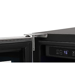 THOR Kitchen Freestanding/Under-Counter 24-Inch Dual Zone Wine Cooler in Stainless Steel - Model TWC2402