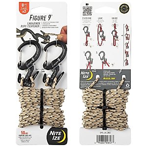 Carabiner/Tension Device, 2-3/4 in., PK2